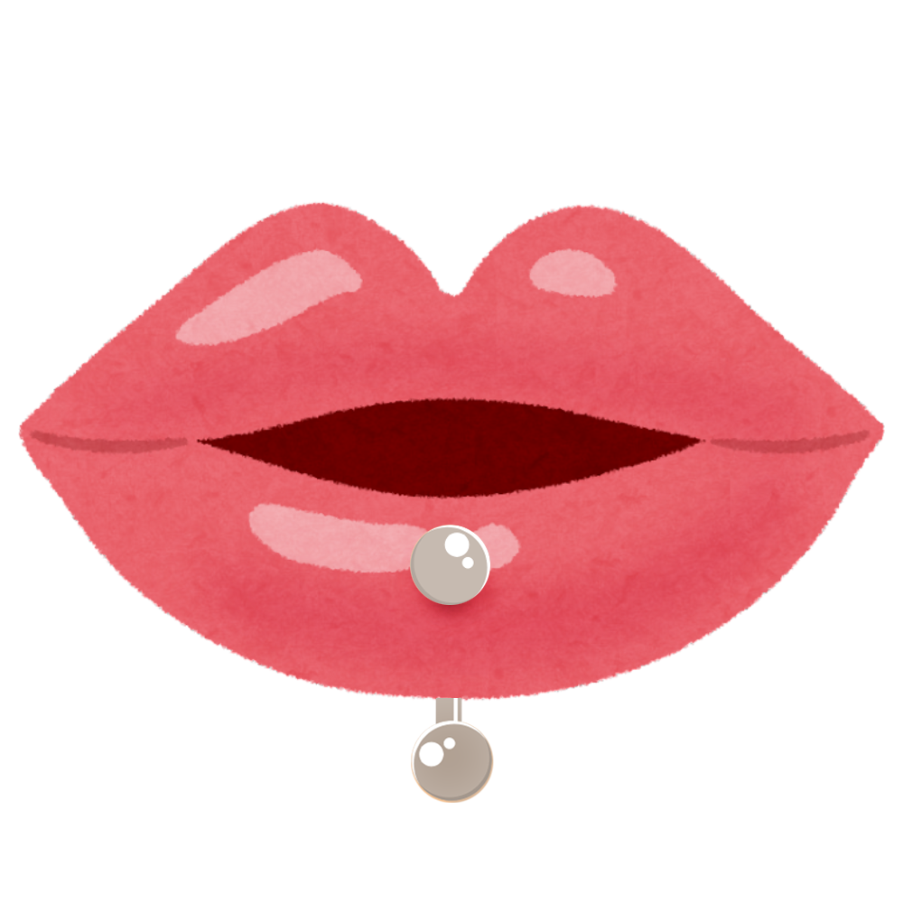 Shop Vertical Labret Piercings | Titanium, Steel & 14k Gold Jewelry ...