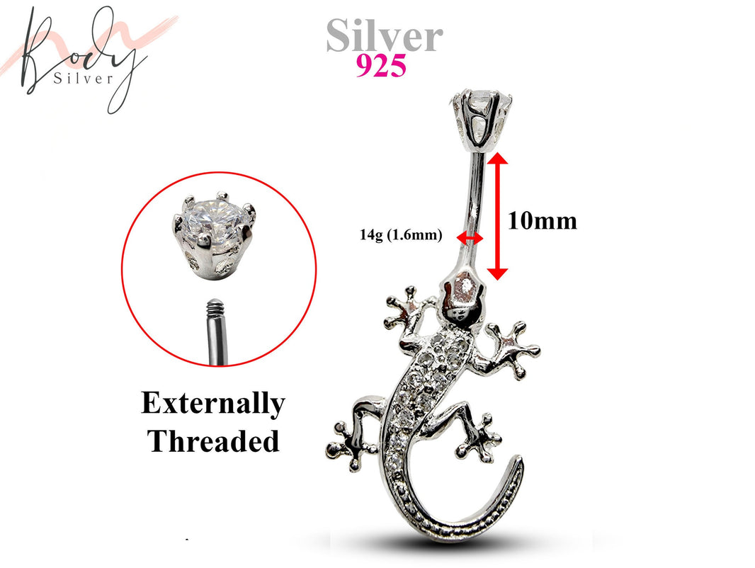Sterling Silver Belly Bars, Belly Button Rings and Navel Jewellery ...